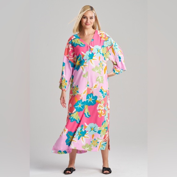 Natori | Intimates & Sleepwear | Natori Marbella Zip Caftan | Poshmark